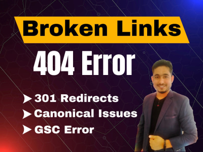 Fix 404 Errors, Broken Links, 301 Redirects, and Canonical Issues. | Upwork