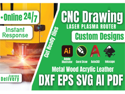Design dxf files for cnc cutting machines | Upwork