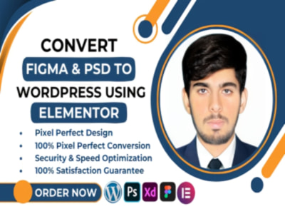 Convert figma to wordpress , PSD to wordpress, figma to elementor | Upwork