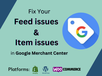 Fix Feed issues and Item issues in Google Merchant Center. | Upwork