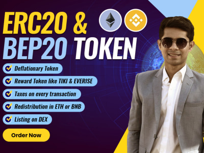 Erc20, bep20 token, smart contract on blockchain | Upwork
