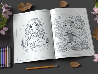 Draw unique coloring book pages for children | Upwork