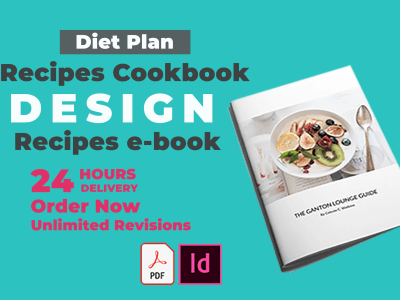 A nice cookbook design with interior layout and formatting. | Upwork