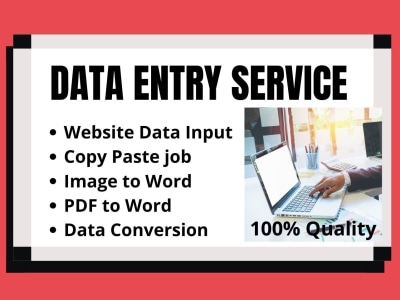 DATA ENTRY | COPY PASTE JOB | MANUAL TYPING | PDF TO WORD/EXCEL | Upwork