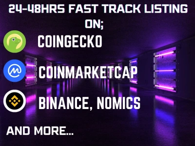 Fast track Listing on Coingecko, Coinmarketcap Prelist, Token Listing | Upwork