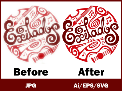 To recreate the vector logo, Vector Tracing and vectorize your logo ...