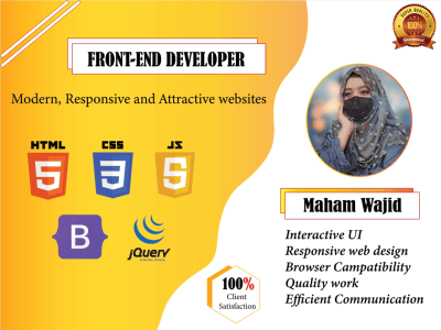 Front-End Web Development using HTML,CSS,BOOTSTRAP | Upwork
