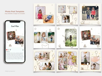 Post Template Social Media Graphic Design Services | Upwork