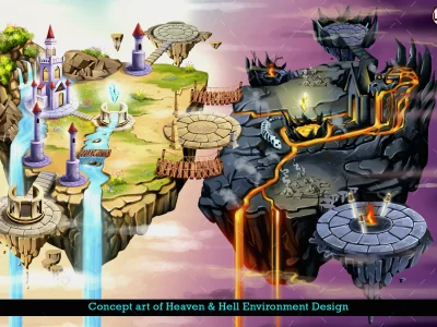 2d game concept art background or environment | Upwork