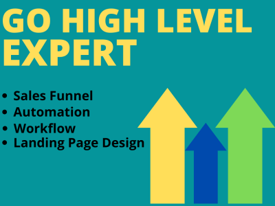 An eye catching go high level set up, sales funnel and automation | Upwork
