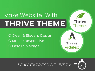 Responsive website using thrive theme, thrive architect | Upwork