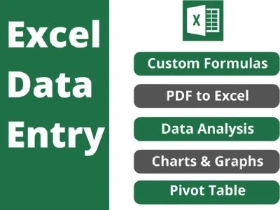 Microsoft Excel and Google Spreadsheets, Format, Data Entry, Design Formula | Upwork