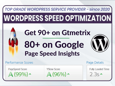 Gtmetrix, Pingdom, Page Speed Insight Optimization with 95% score | Upwork