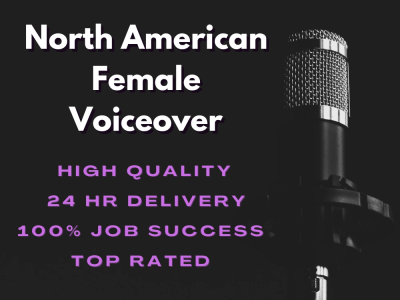 A professional North American female voiceover. | Upwork
