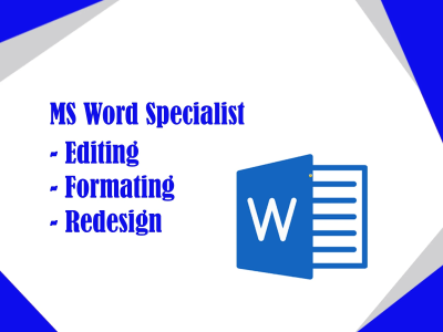 A redesign and well formatted Microsoft Word document | Upwork