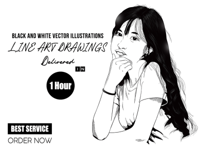 Vector fine line art drawings for your next project | Upwork