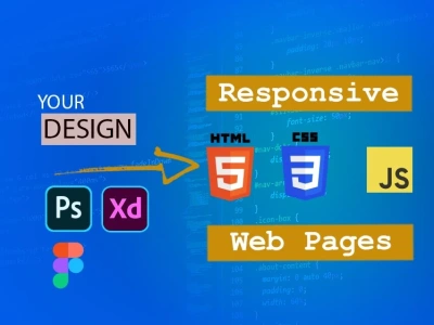 Responsive HTML web pages, including CSS and JavaScript. | Upwork
