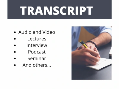 An error-free timely transcribing document | Upwork