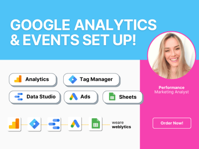 Your Google Analytics Set Up with events tracking | Upwork