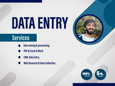Accurate data entry, manual typing, converting PDF to text, data ...