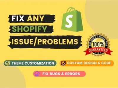 Custom shopify coding, shopify bug fix and shopify expert | Upwork