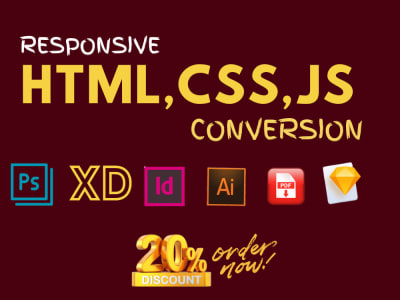 Your PSD, Sketch, Figma designs converted to HTML, CSS, JS, Bootstrap | Upwork