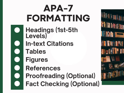APA-7 Formatting (Intext Citations, References) of Research Paper ...