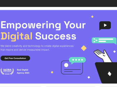 A smma agency website or digital marketing website | Upwork