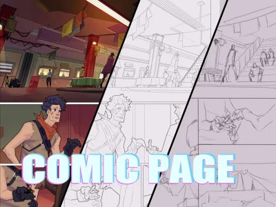 An excellent comic page. | Upwork