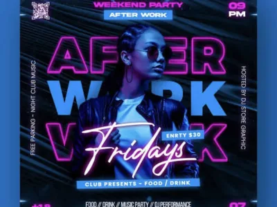 A amazing flyer design for your music album, party, concert,event ...