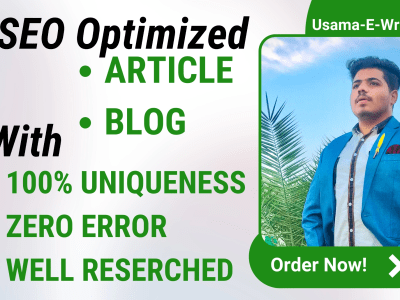 SEO optimized, unique and engaging Blog and Article | Upwork
