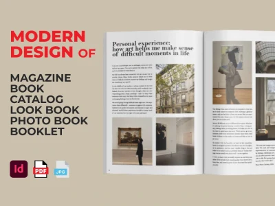 Modern magazine design, catalog, brochure, cover design, magazine ...