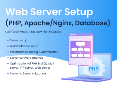 A complete server setup with PHP, Apache/nginx, Database, mail server | Upwork