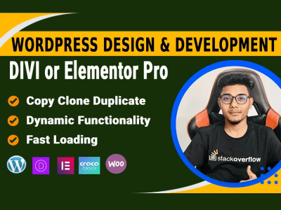 Responsive WordPress Wesbite using Elementor pro or Divi Theme | Upwork