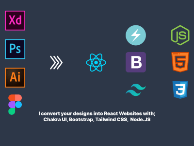 A creative React JS website with Chakra UI framework | Upwork
