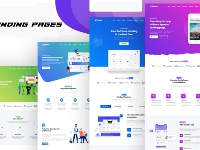Beautiful simple and complex landing page for your business including ...