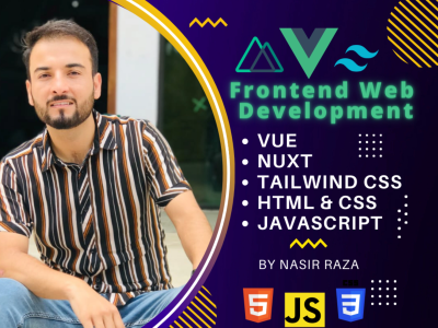 An awesome frontend in vue, nuxt and js with tailwind of your psd or figma. | Upwork