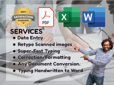A fast typing, PDF conversion, retyping scanned documents | Upwork