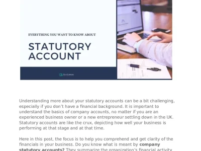 A fantastic experience of your UK Statutory Accounts Filing | Upwork