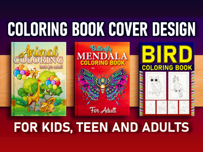 Amazon KDP Coloring Book Cover Design and High Content Book Cover ...