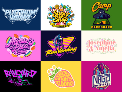 A unique maximalist custom typography lettering text logo design | Upwork