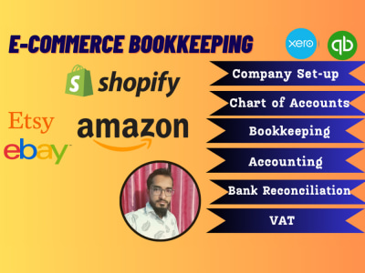 Ecommerce Bookkeeping for Amazon,Ebay,Shopify,Eatsy on QuickBooks and ...