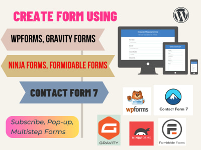 WordPress form, Gravity Forms, Ninja Forms, WPForms, Contact Form 7 | Upwork