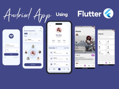 Flutter ui, figma to flutter, static app using Flutter Dart Firebase | Upwork