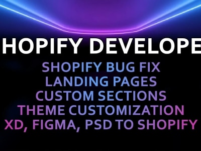 Shopify bug fix shopify management and customer service | Upwork