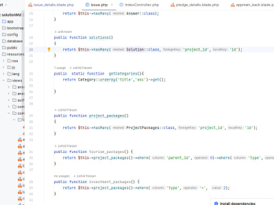 Better service Laravel related task. | Upwork