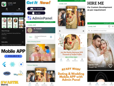 A dating and/or wedding social app with fully functional admin panel | Upwork