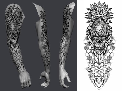 Dotwork tattoo design and art | Upwork