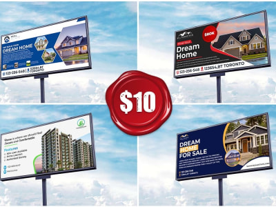 Real Estate billboards, signage, yard signs, vinyl, x banner design ...