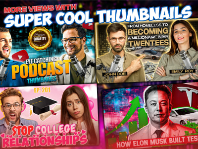 Eye catchy thumbnail designs for YouTube that will attract audience ...